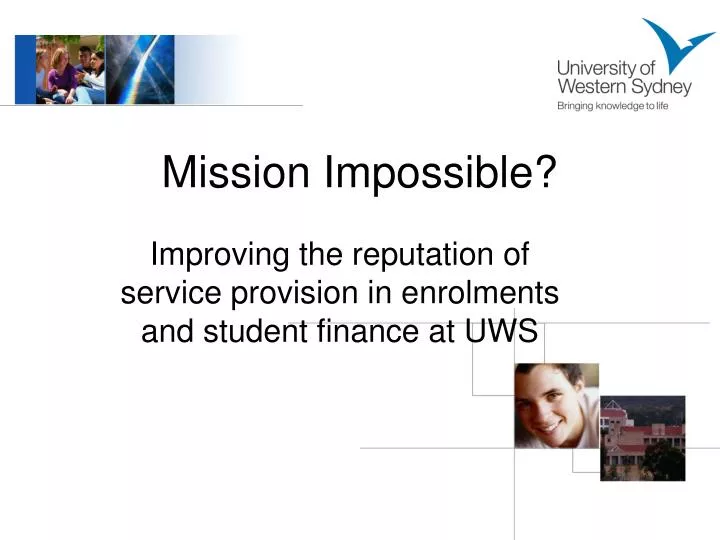 PPT - Mission Impossible? PowerPoint Presentation, free download - ID ...