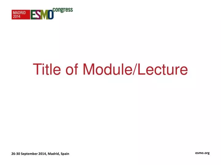 PPT - Title of Module/Lecture PowerPoint Presentation, free download ...