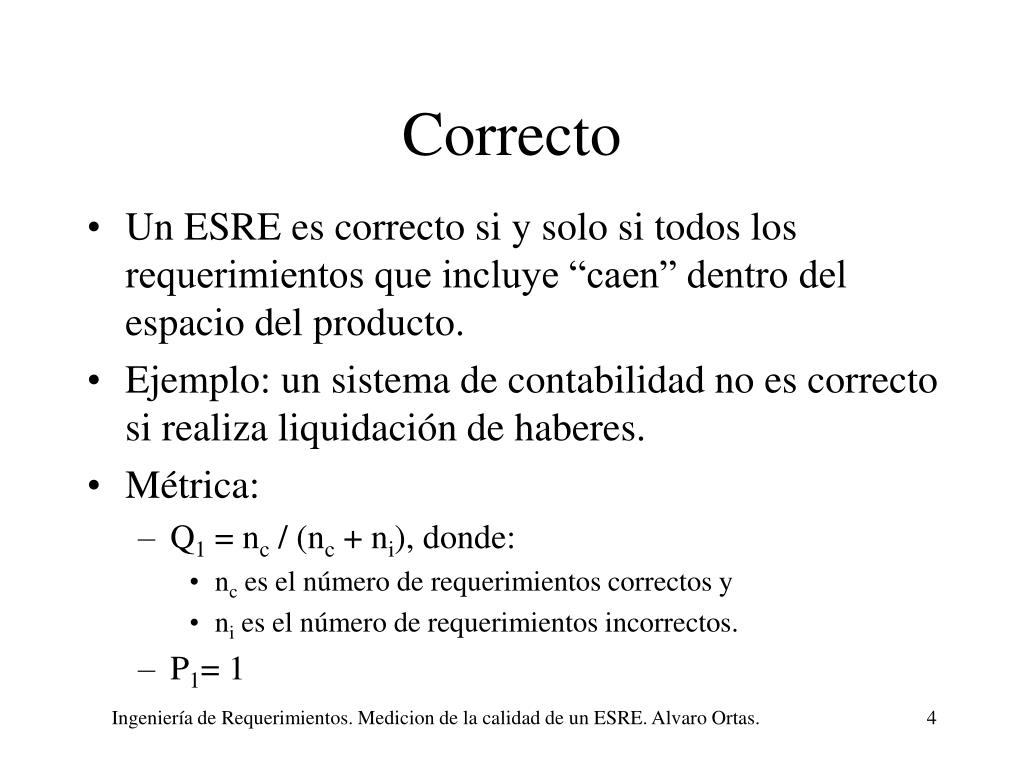 PPT - Medición de la Calidad de un ESRE PowerPoint Presentation, free ...