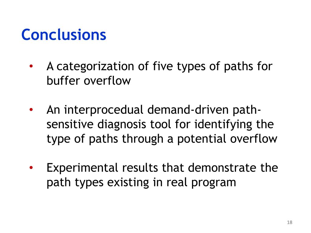 Ppt Refining Buffer Overflow Detection Via Demand Driven Path Sensitive Analysis Powerpoint
