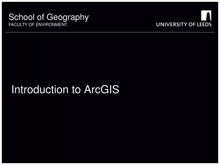 PPT - Introduction to ArcGIS PowerPoint Presentation, free download ...