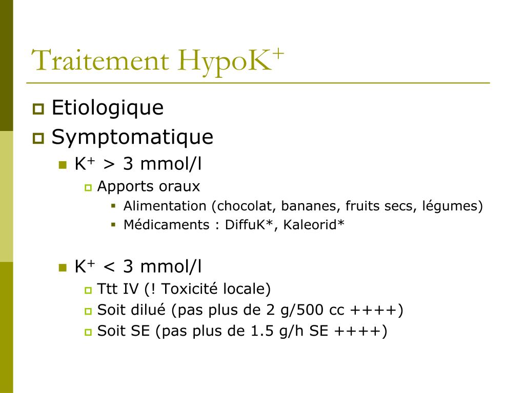 PPT - Dyskaliémies PowerPoint Presentation, free download - ID:4080791