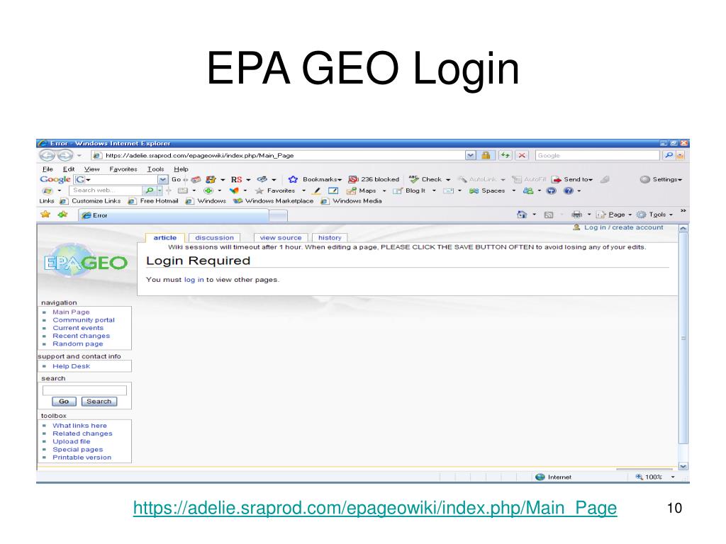 PPT - EPA GEO Wiki: MediaWiki and Deki Wiki PowerPoint Presentation ...