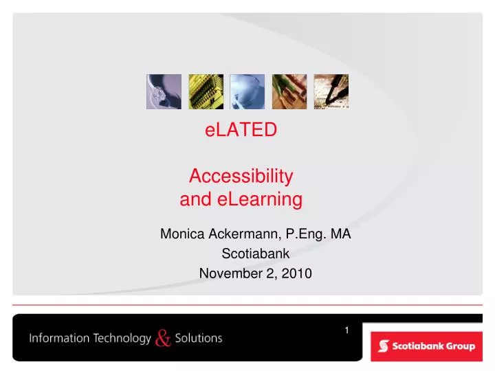 PPT - eLATED Accessibility and eLearning PowerPoint Presentation, free download - ID:4080870