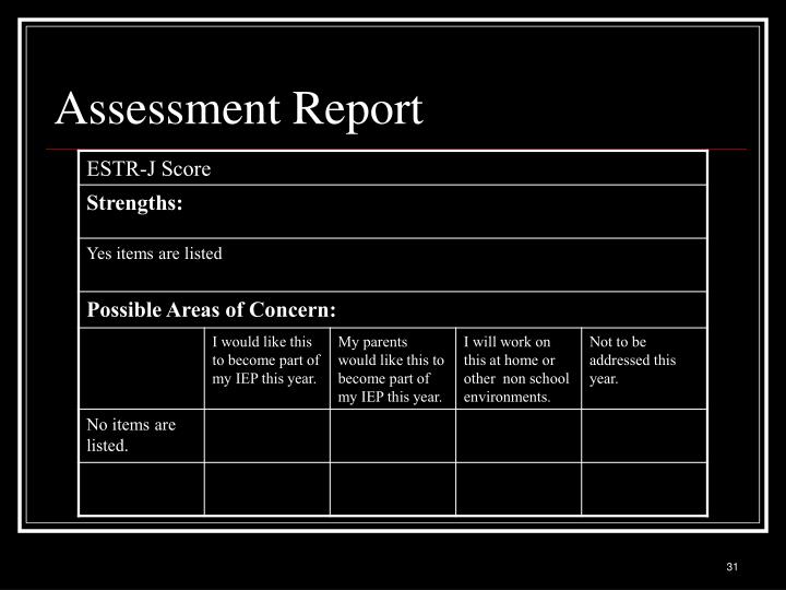 PPT - Transition Assessment & Planning: Using the Enderle-Severson ...