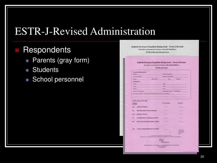 PPT - Transition Assessment & Planning: Using the Enderle-Severson ...