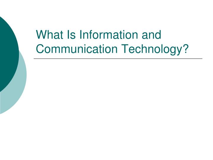 PPT - Unit 1-Introduction to ICT PowerPoint Presentation - ID:4082744