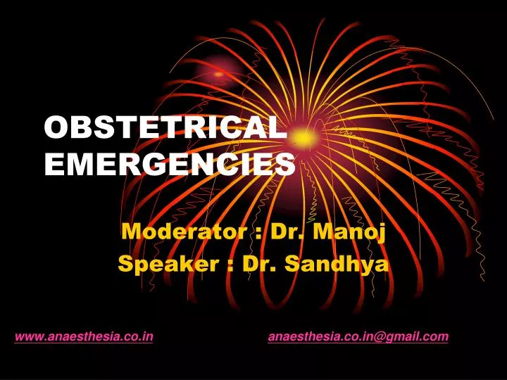 PPT - OBSTETRICAL EMERGENCIES PowerPoint Presentation, free download ...