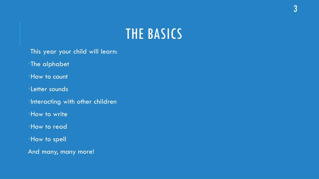 PPT - Kindergarten Learning Overview for Parents PowerPoint ...