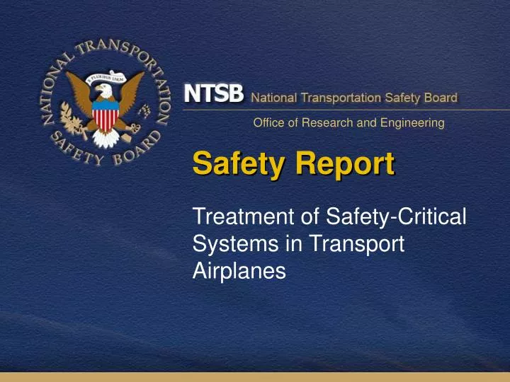 PPT - Safety Report PowerPoint Presentation, free download - ID:4083212
