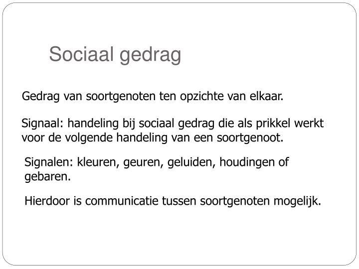 PPT - Thema 8 Gedrag PowerPoint Presentation - ID:4083500