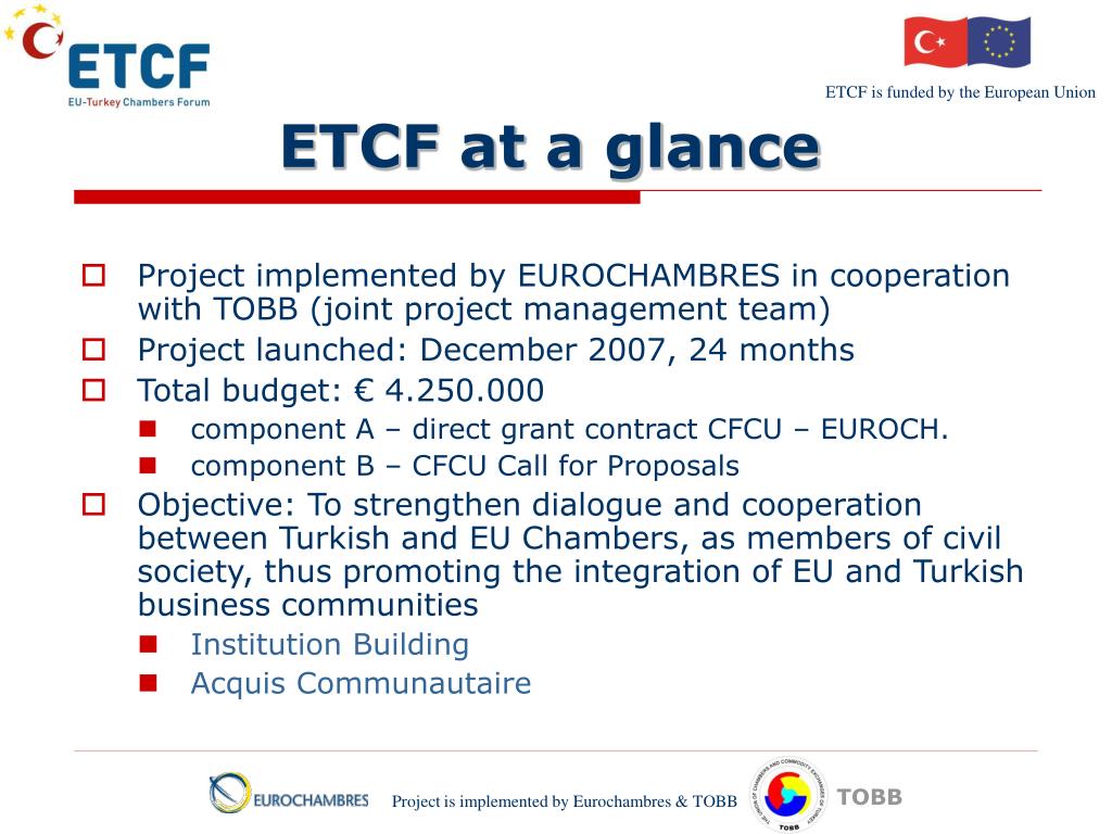PPT - ETCF Project Overview - Strengthening EU-Turkey Chamber ...