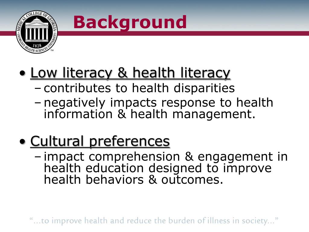 PPT - Health Literacy & Socio-cultural Tailoring of Health Promotion ...