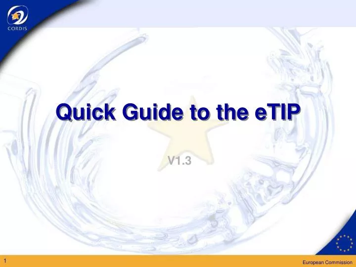 PPT - Quick Guide to the eTIP PowerPoint Presentation, free download ...