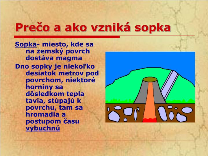 PPT - Sopky-okná do hlbín Zeme PowerPoint Presentation - ID:4084900