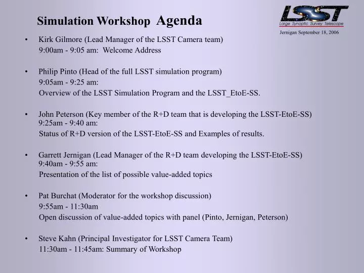 PPT - Simulation Workshop Agenda PowerPoint Presentation, free download ...