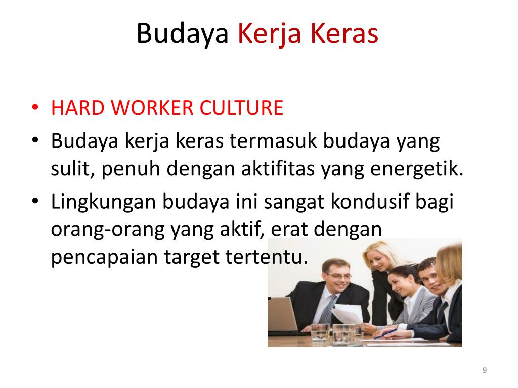 PPT - BUDAYA KERJA & ETOS KERJA PowerPoint Presentation, free download ...