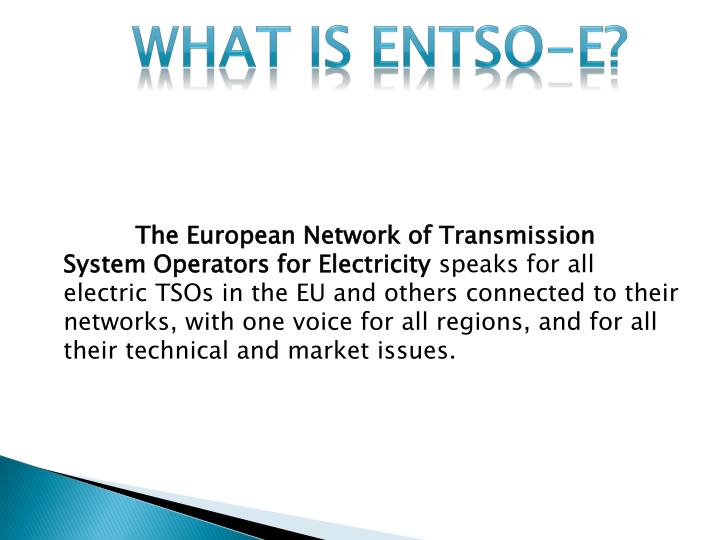 PPT - European Network of Transmission System Operators for Electricity ...
