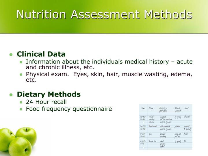 PPT - Nutritional Analysis & Assessment PowerPoint Presentation - ID ...