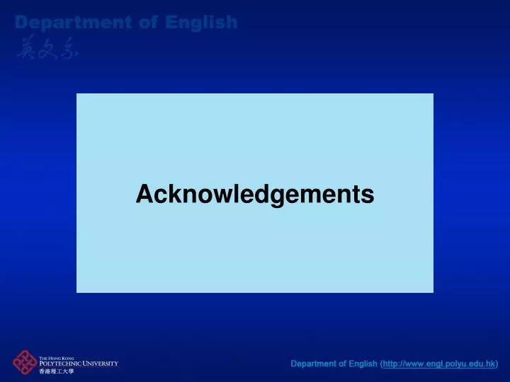 PPT - Acknowledgements PowerPoint Presentation, free download - ID:4086251