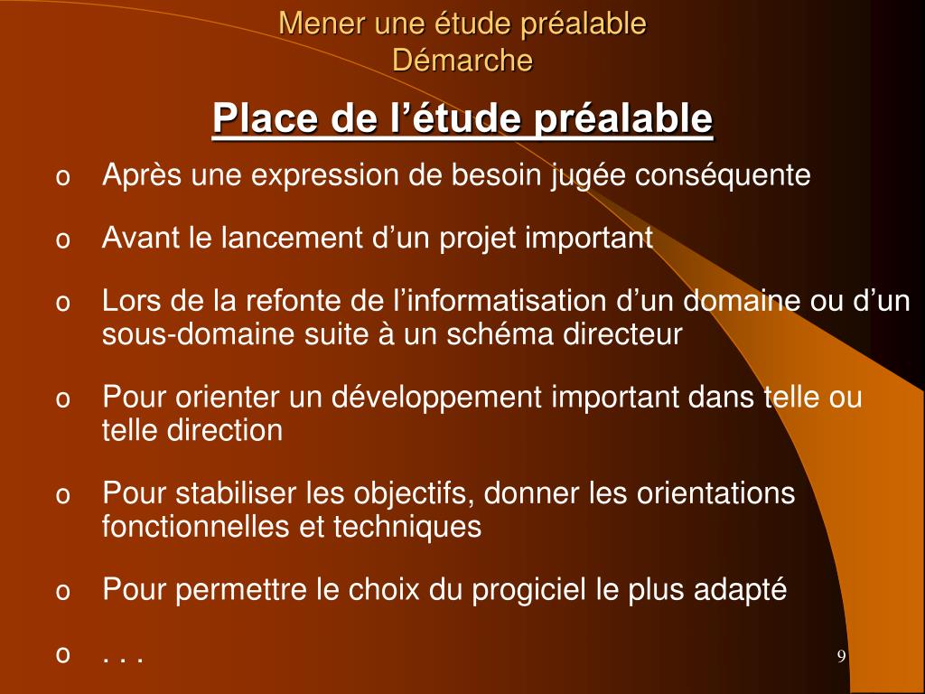 PPT - MENER UNE ETUDE PREALABLE PowerPoint Presentation, free download ... PPT - MENER UNE ETUDE PREALABLE PowerPoint Presentation, free download ...