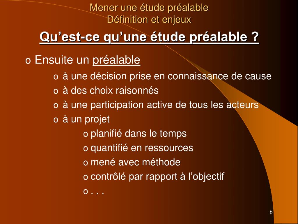 PPT - MENER UNE ETUDE PREALABLE PowerPoint Presentation, free download ... PPT - MENER UNE ETUDE PREALABLE PowerPoint Presentation, free download ...