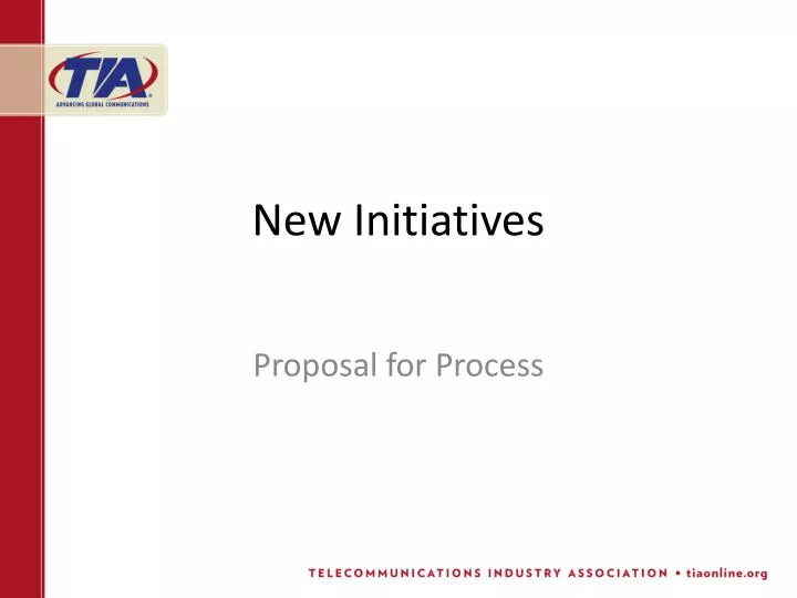 PPT - New Initiatives PowerPoint Presentation, free download - ID:4086659