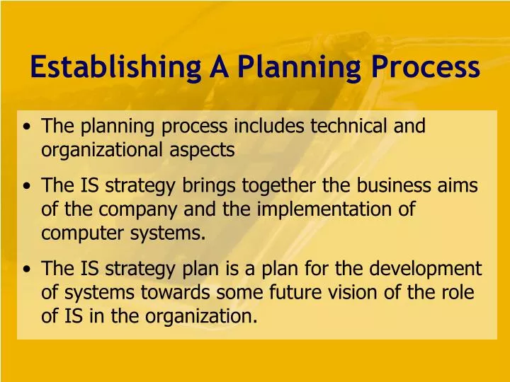 PPT - Establishing A Planning Process PowerPoint Presentation, free ...