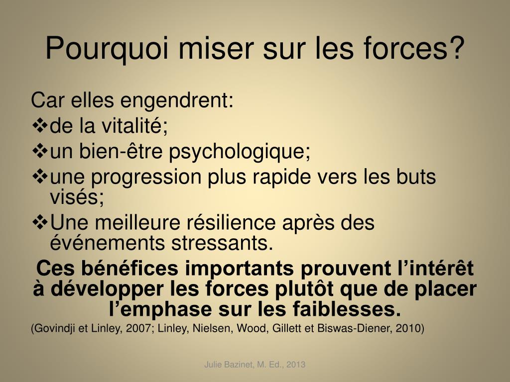 PPT - L ’intégration de la psychologie positive dans la pratique ...