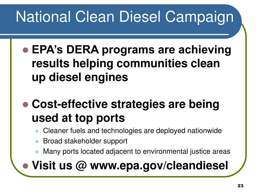 PPT - National Clean Diesel Campaign PowerPoint Presentation, free ...