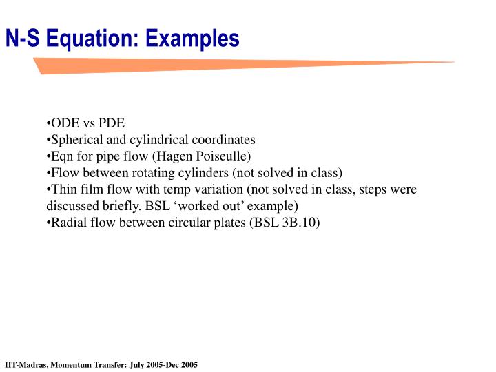 PPT - Navier-Stokes Equation PowerPoint Presentation - ID:4088793
