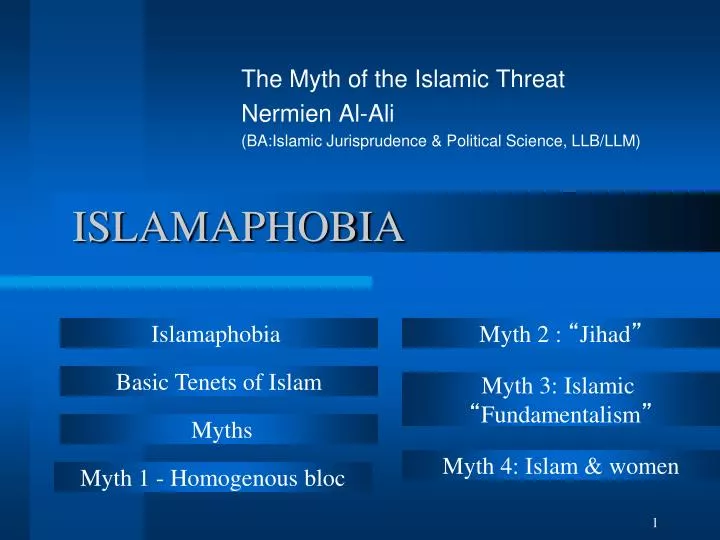 PPT - ISLAMAPHOBIA PowerPoint Presentation, free download - ID:4089918