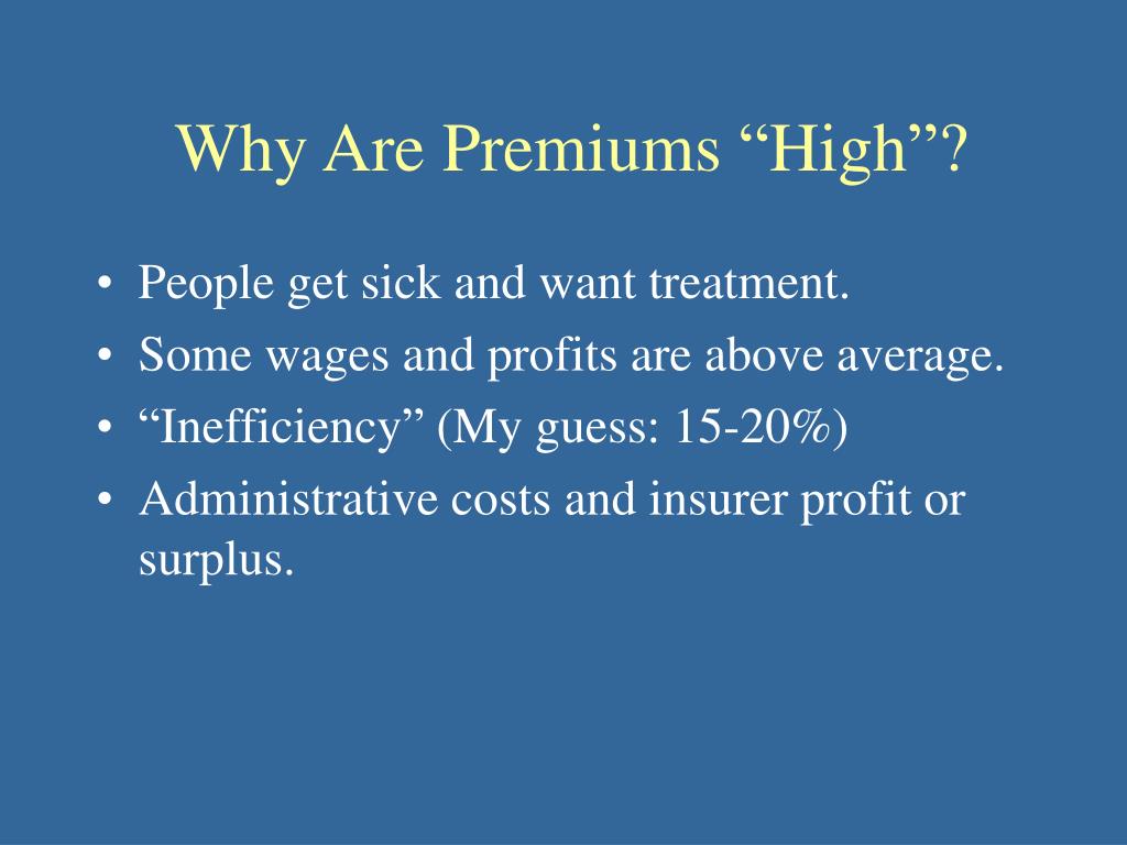 PPT - The Causes and Consequences of Rising Health Insurance Premiums ...
