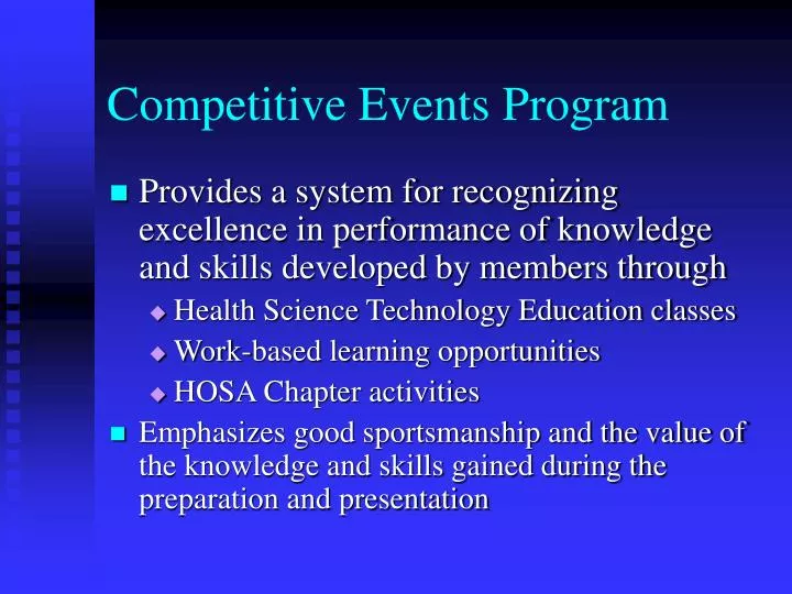 PPT - Competitive Events Program PowerPoint Presentation, free download ...