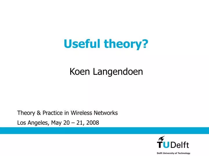 PPT - Useful theory? PowerPoint Presentation, free download - ID:4094014