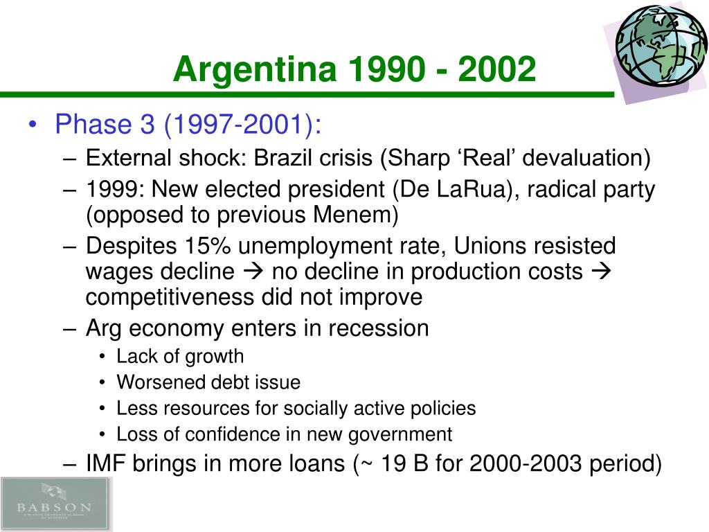 PPT - “The Argentine Business Environment: Roots of the crisis ...