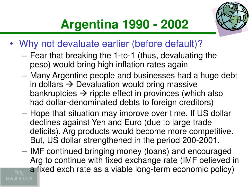 PPT - “The Argentine Business Environment: Roots of the crisis ...