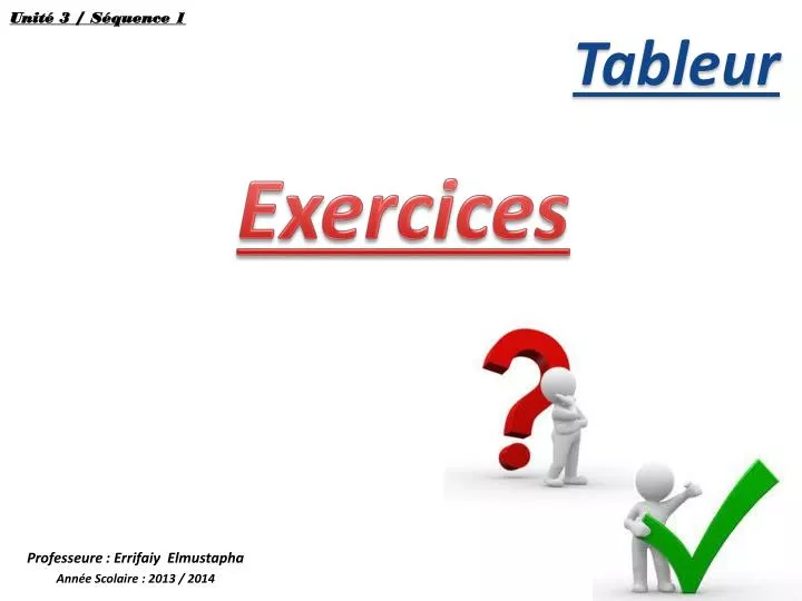 PPT - Exercices PowerPoint Presentation, free download - ID:4094778