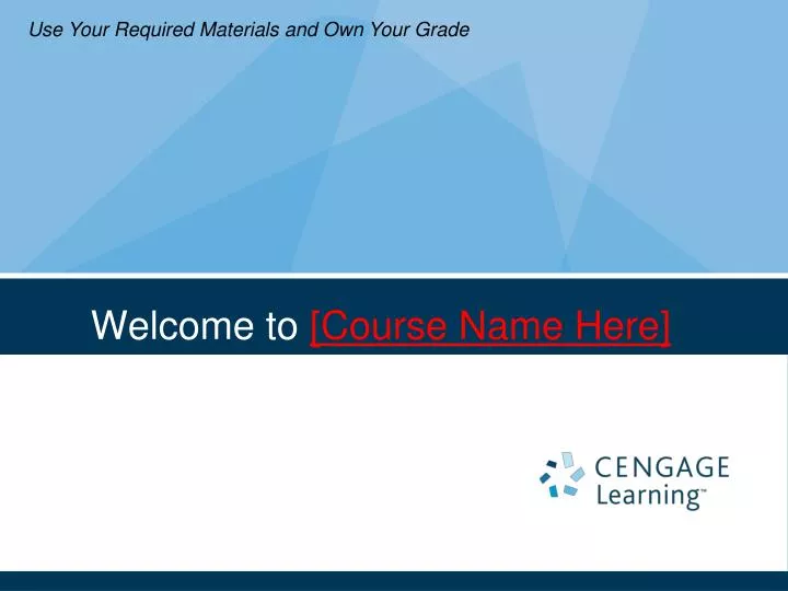 PPT - Welcome to [Course Name Here] PowerPoint Presentation, free ...