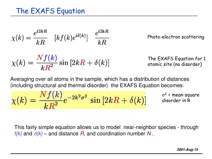 PPT - XAFS: X-ray Absorption Fine-Structure PowerPoint Presentation ...