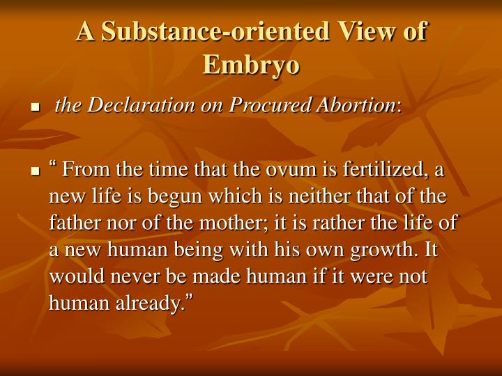 PPT - The Moral Status of Embryo PowerPoint Presentation - ID:4097396