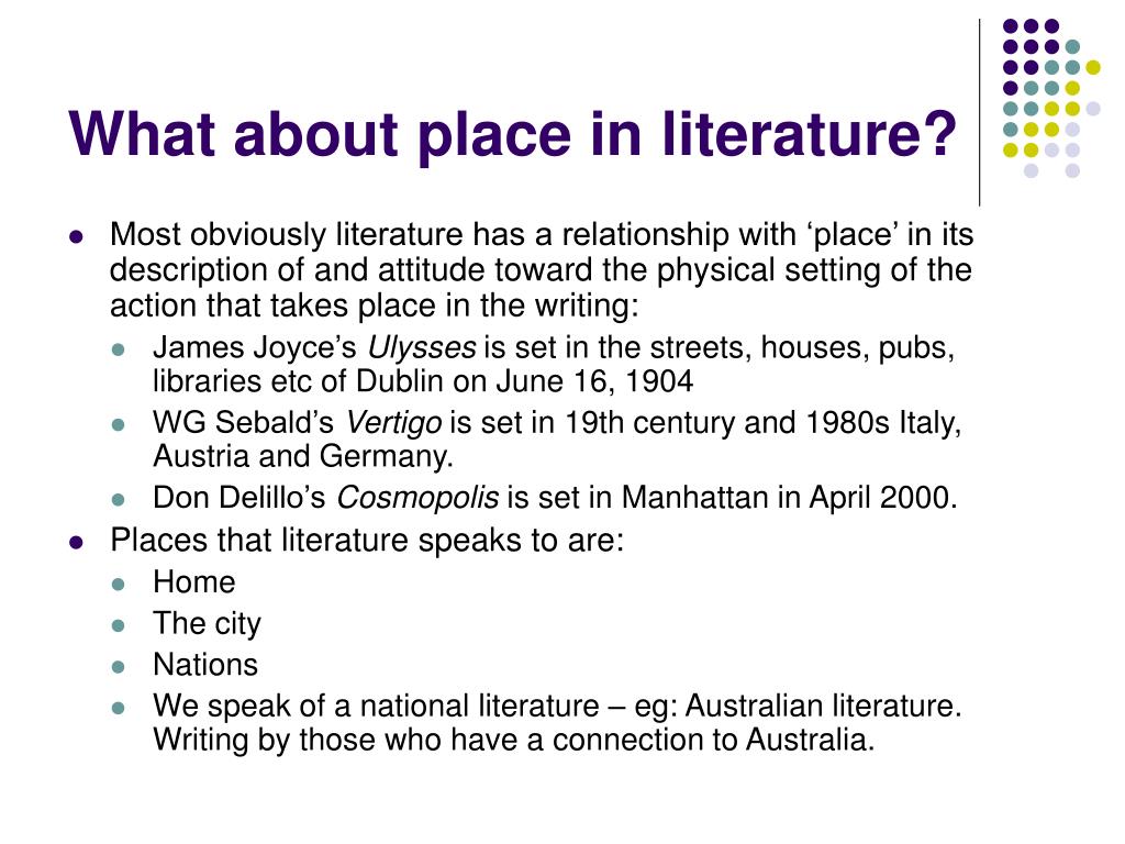 PPT - Place in Literature Christos Tsiolkas’ Loaded PowerPoint ...