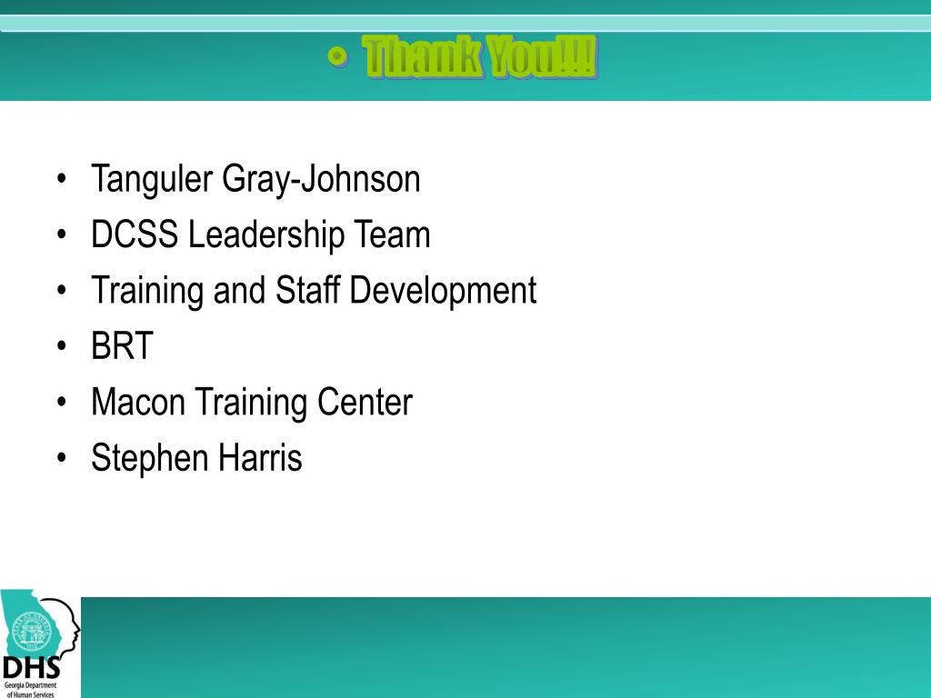 PPT - Georgia Department of Human Services PowerPoint Presentation ...