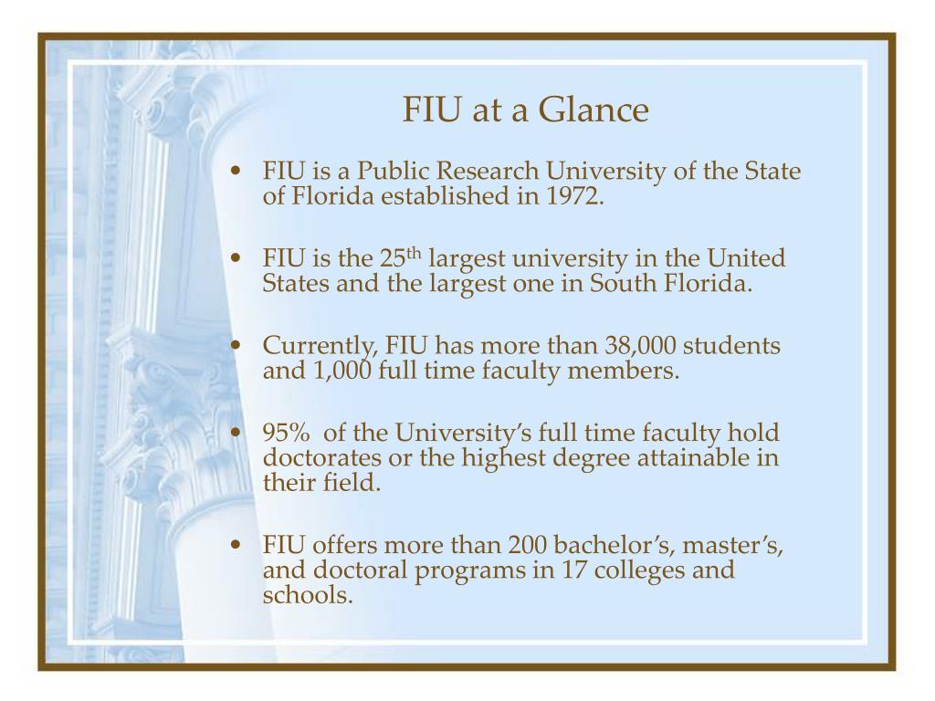 PPT - Quality Education with Financial Support at Florida International ...