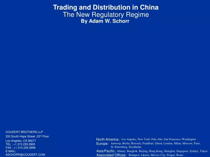 PPT - COUDERT BROTHERS LLP 333 South Hope Street, 23 rd Floor Los ...