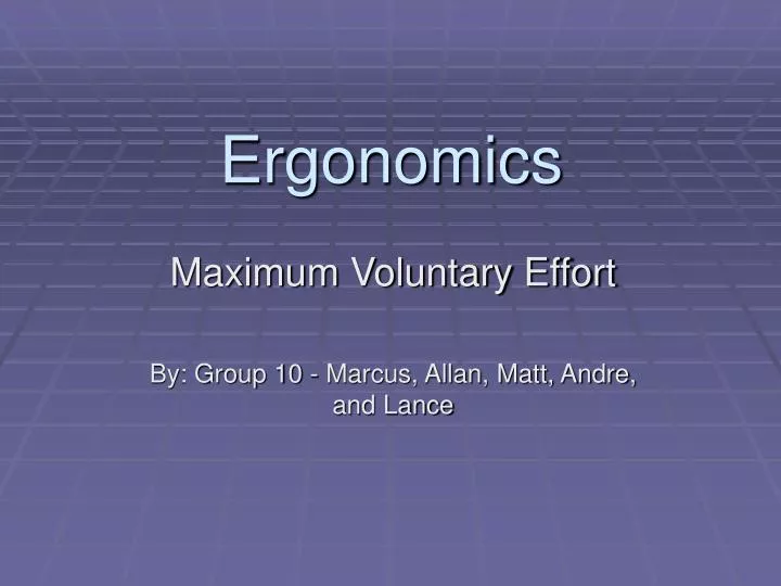 PPT - Ergonomics PowerPoint Presentation, free download - ID:4103225