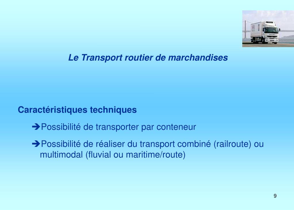 PPT - « Transport routier de marchandises» PowerPoint Presentation ...