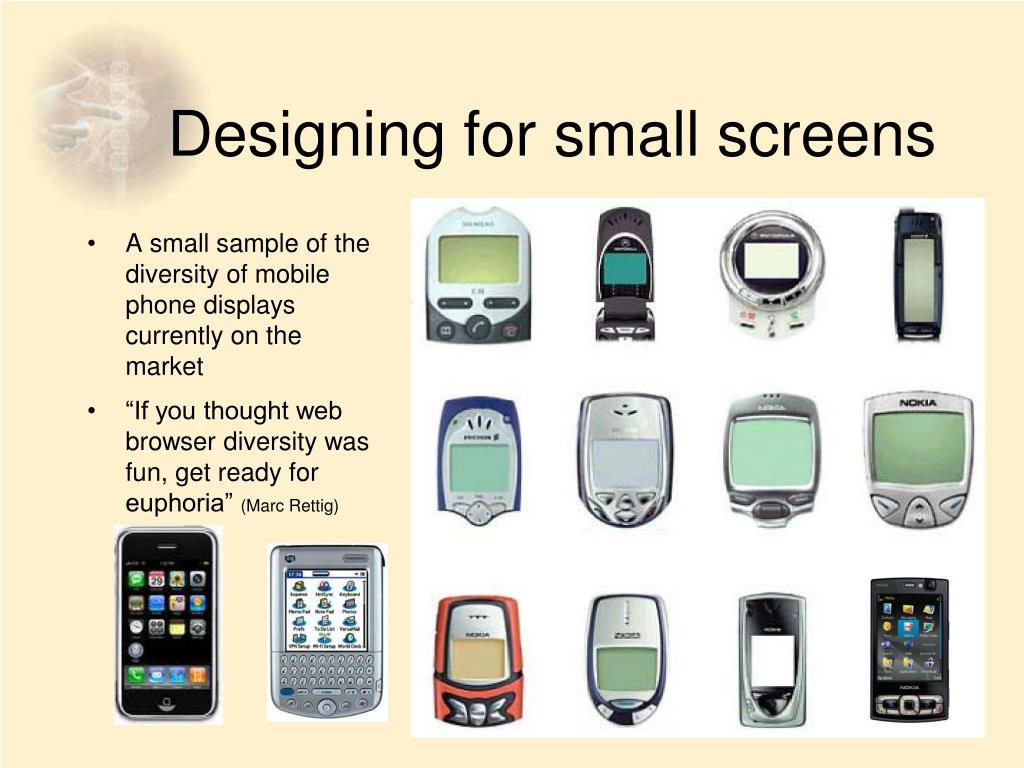 PPT - HUMAN COMPUTER INTERACTION Small screens PowerPoint Presentation ...