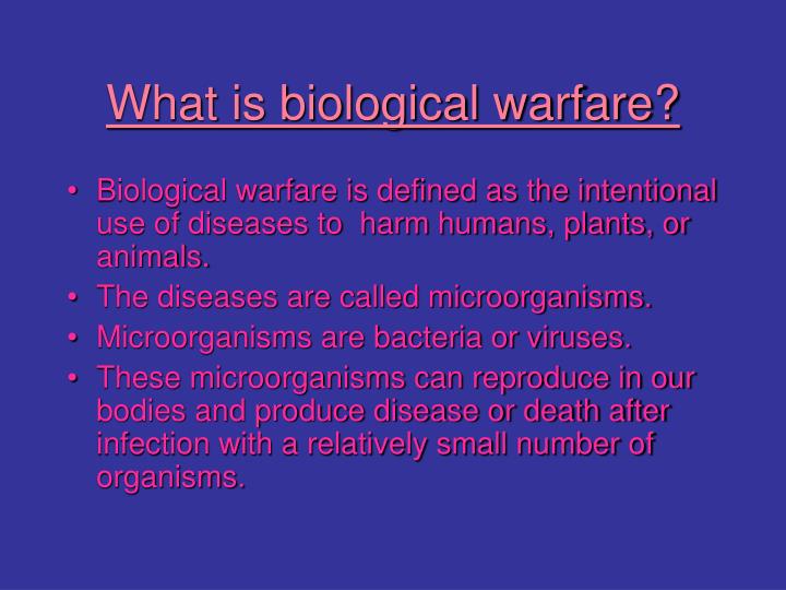 PPT - Biological Warfare PowerPoint Presentation - ID:4104317