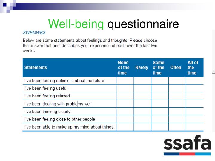 PPT - Measuring Well-being BFSG BSSG PowerPoint Presentation - ID:4104373